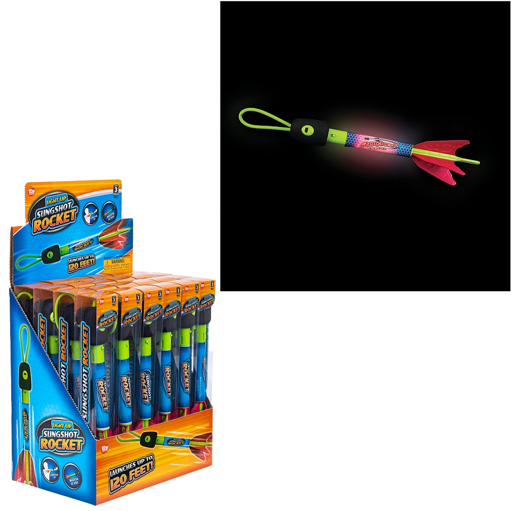 (T) 9.5" Light-Up Slingshot Rocket