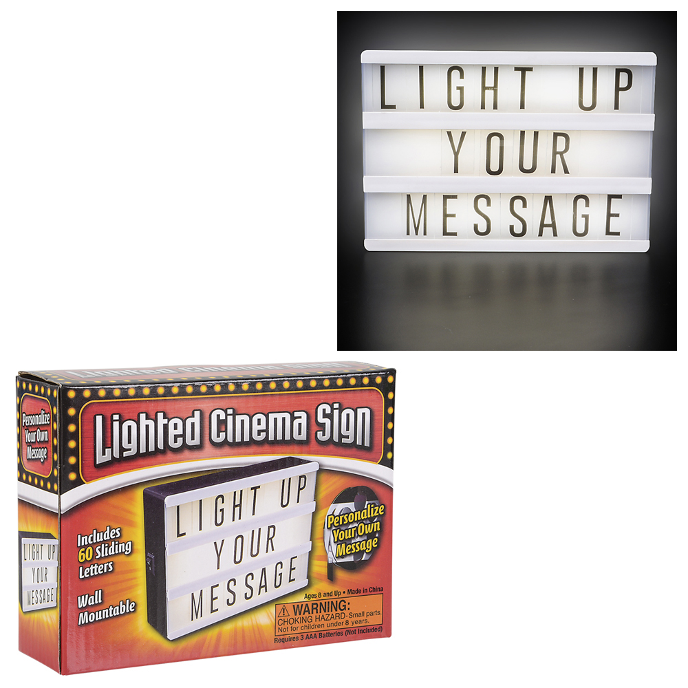 LED Lighted Cinema Box 6"