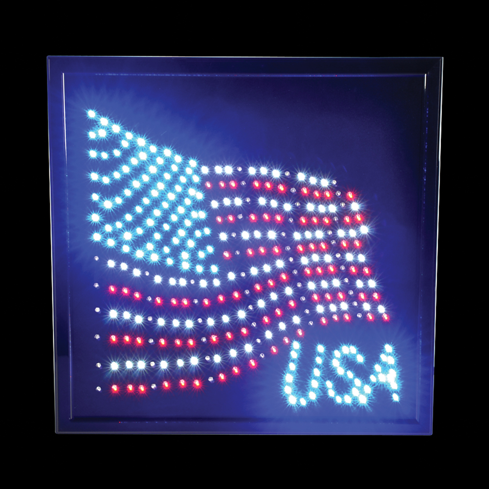 Light-Up USA Sign 14'X18"