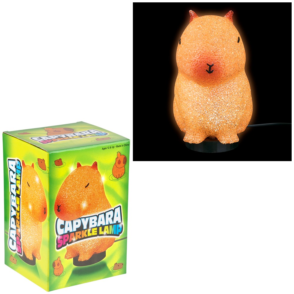 (T) 8.5" Capybara Sparkle Lamp
