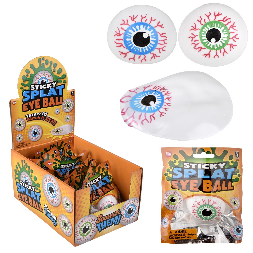 (T) 2.5" Sticky Splat Eye Ball