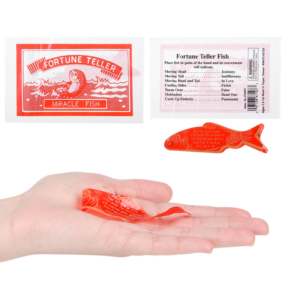 3.5" Fortune Teller Fish 72 Barcoded Pieces/unit