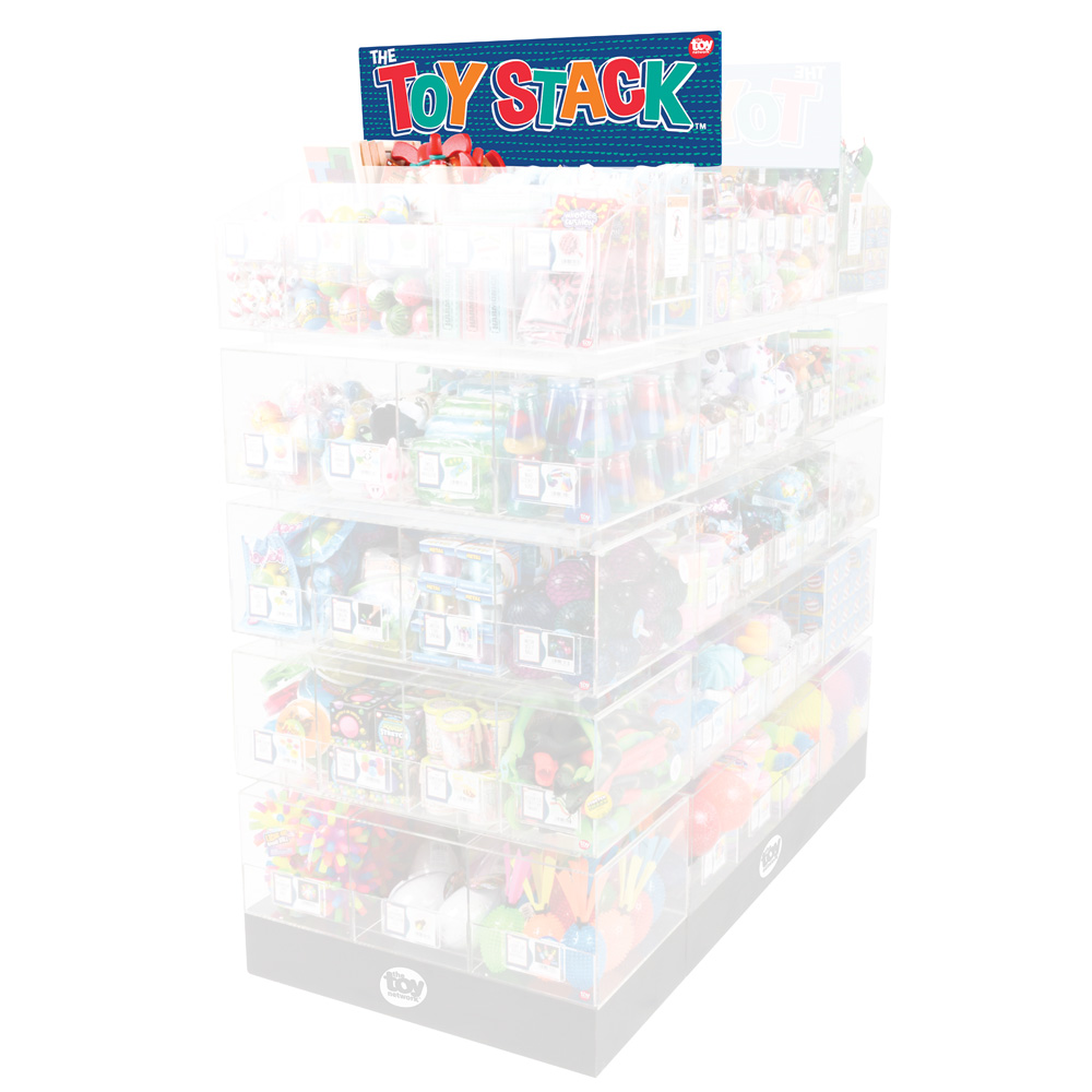 The Toy Stack Display Acrylic Header