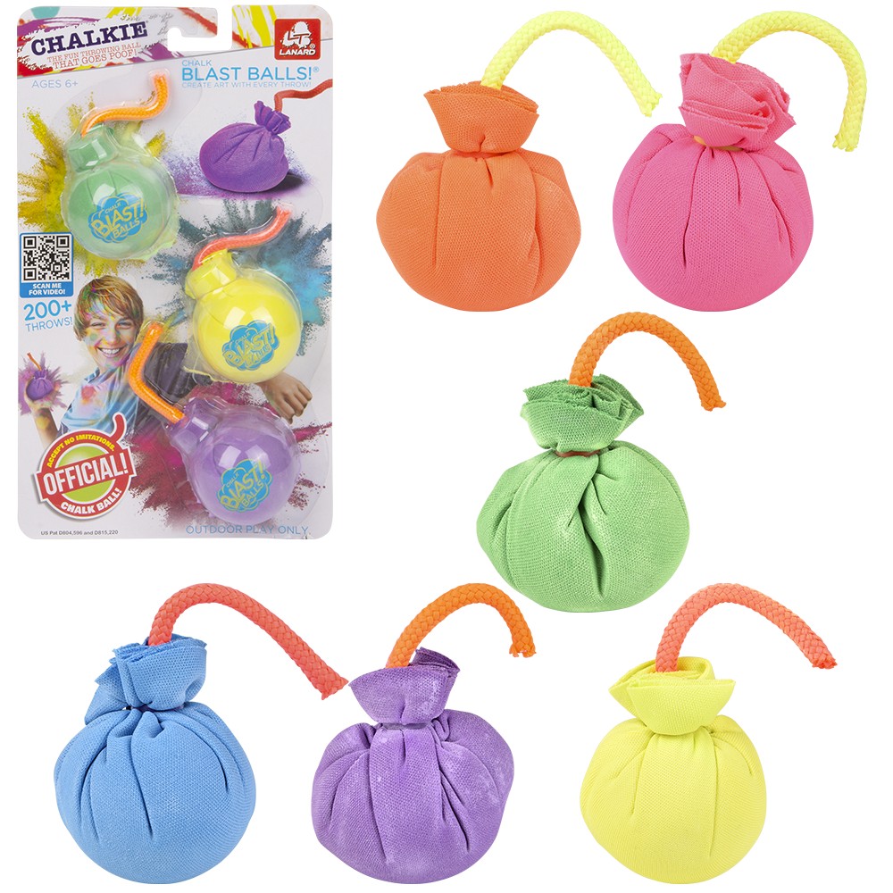 Lanard Chalk Blast Balls 3pc Set