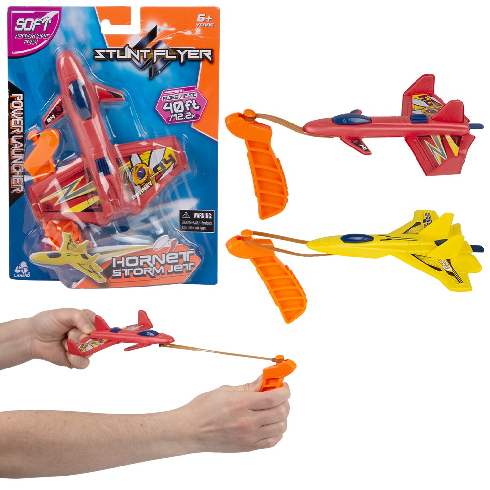 (T) Lanard Stunt Flyer Hornet Storm Jet 24ct