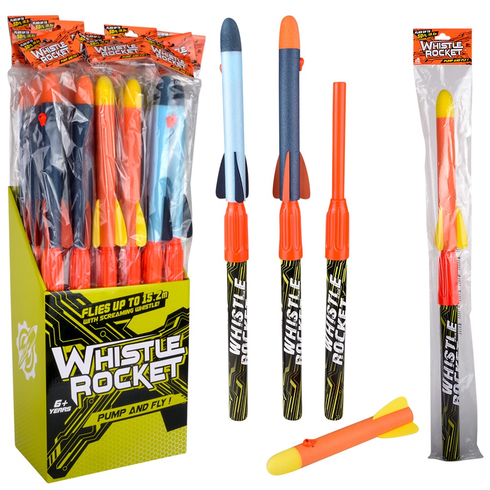 (T) Lanard 33" Whistle Rocket 24ct