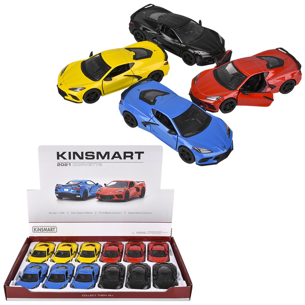 5" Die-Cast Pull Back 2021 Corvette