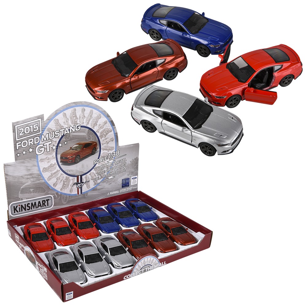 5" Die-Cast Pull Back 2015 Ford Mustang GT