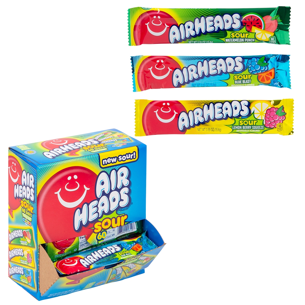 Airheads Asst Sour Bars