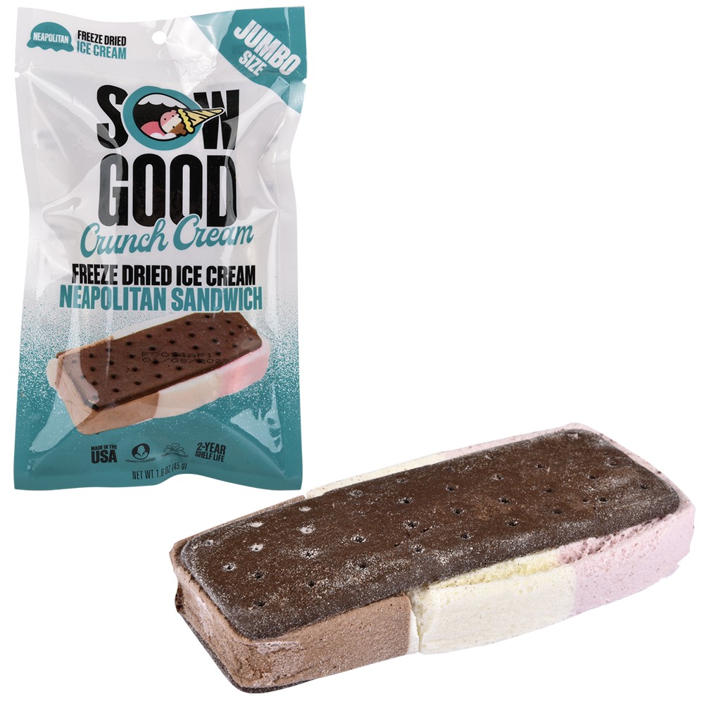 Sow Good Freeze Dried Ice Cream Jumbo Neapolitan